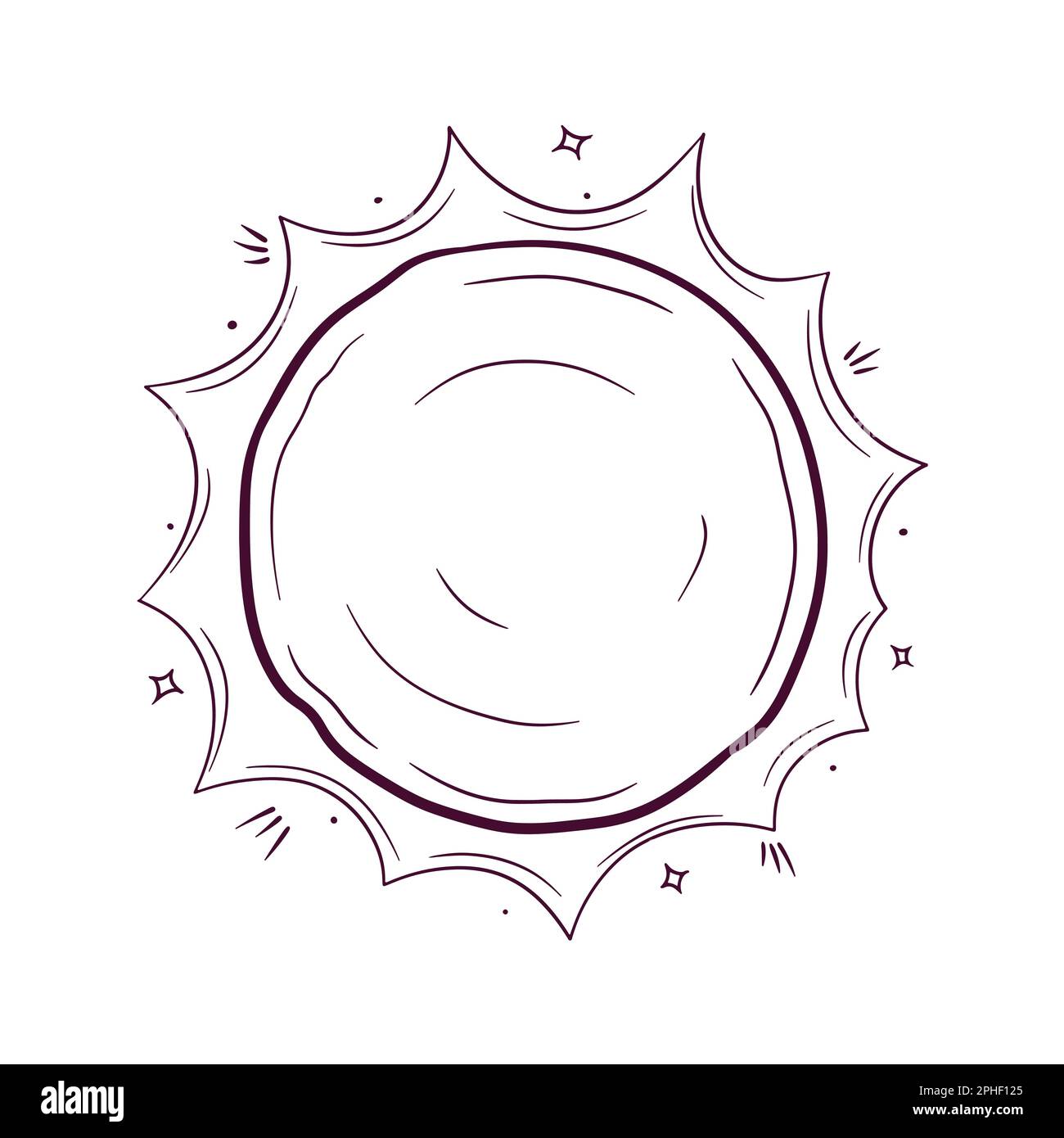 hand drawn sun vector illustration Stock Vector Image & Art - Alamy