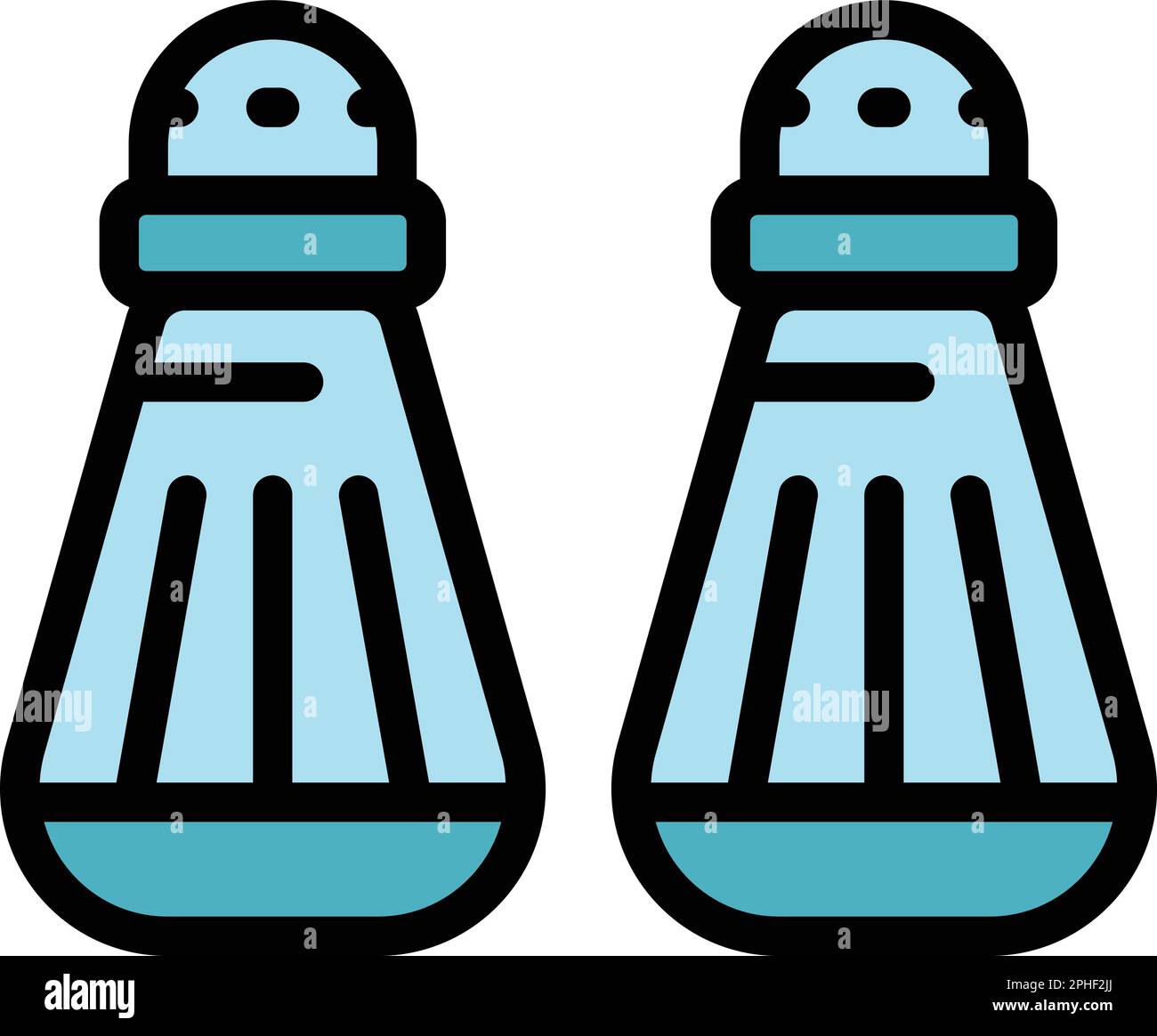 Salt pepper icon. Outline Salt pepper vector icon for web design ...