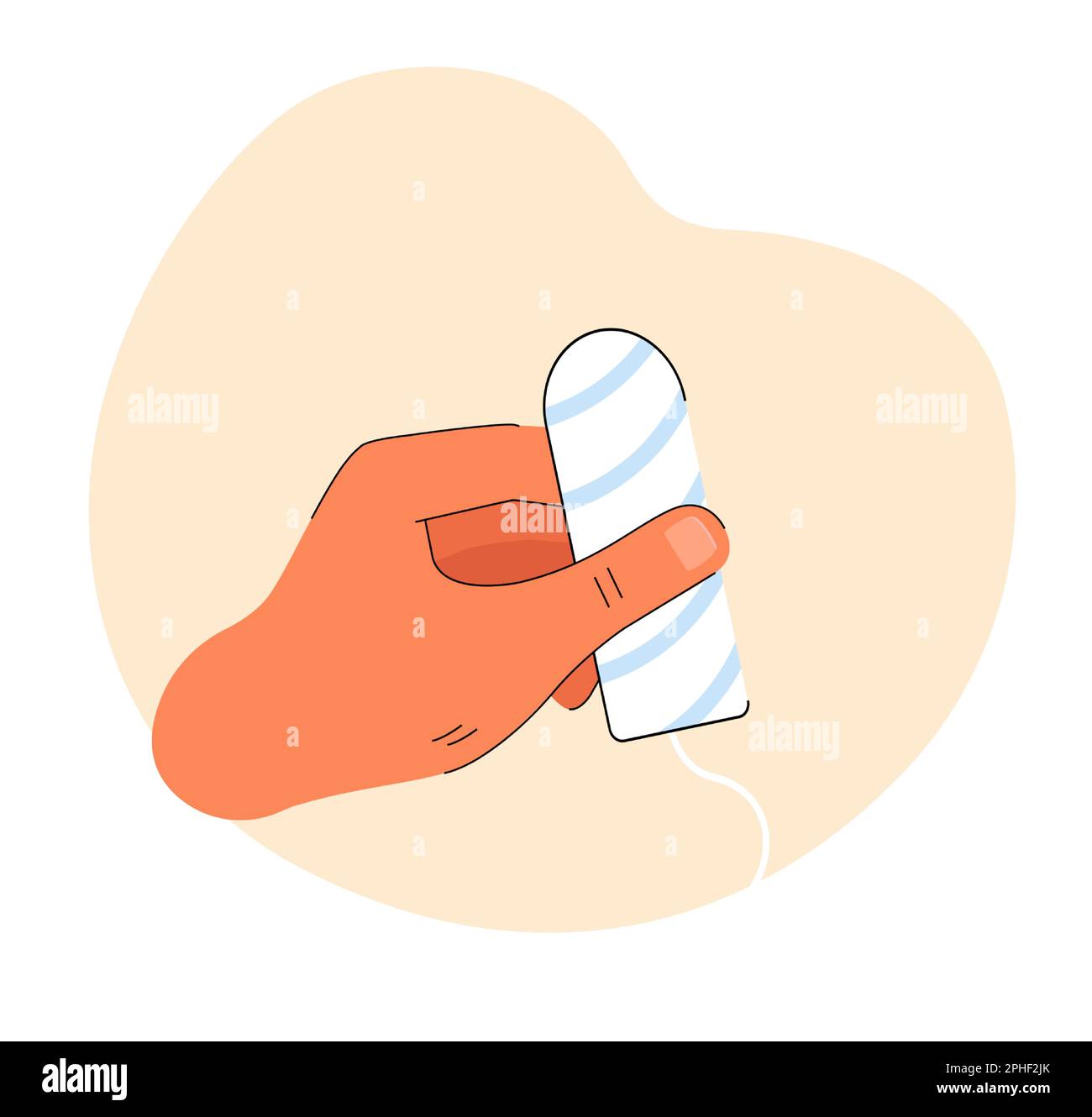 Sanitary tampon Stock Vector Images - Alamy