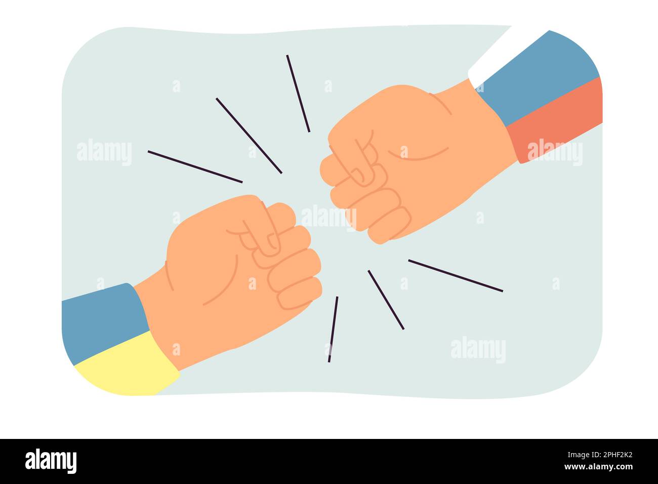 Fighting hands with the Ukrainian and Russian flags Stock Vector Image ...