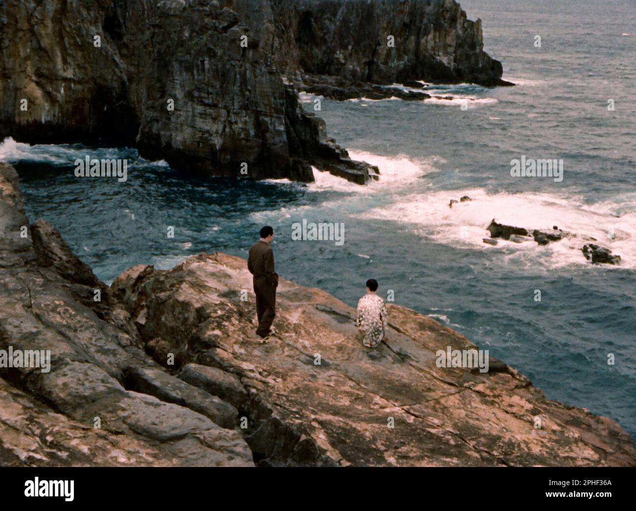 FUJIKO YAMAMOTO and KEN UEHARA in NIGHT RIVER (1956) -Original title ...