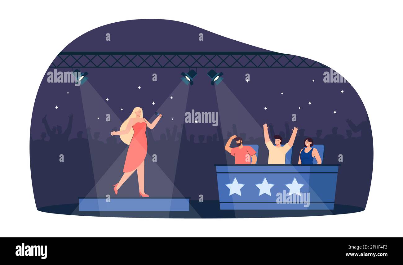 Reality singing tv show Stock Vector Images - Alamy