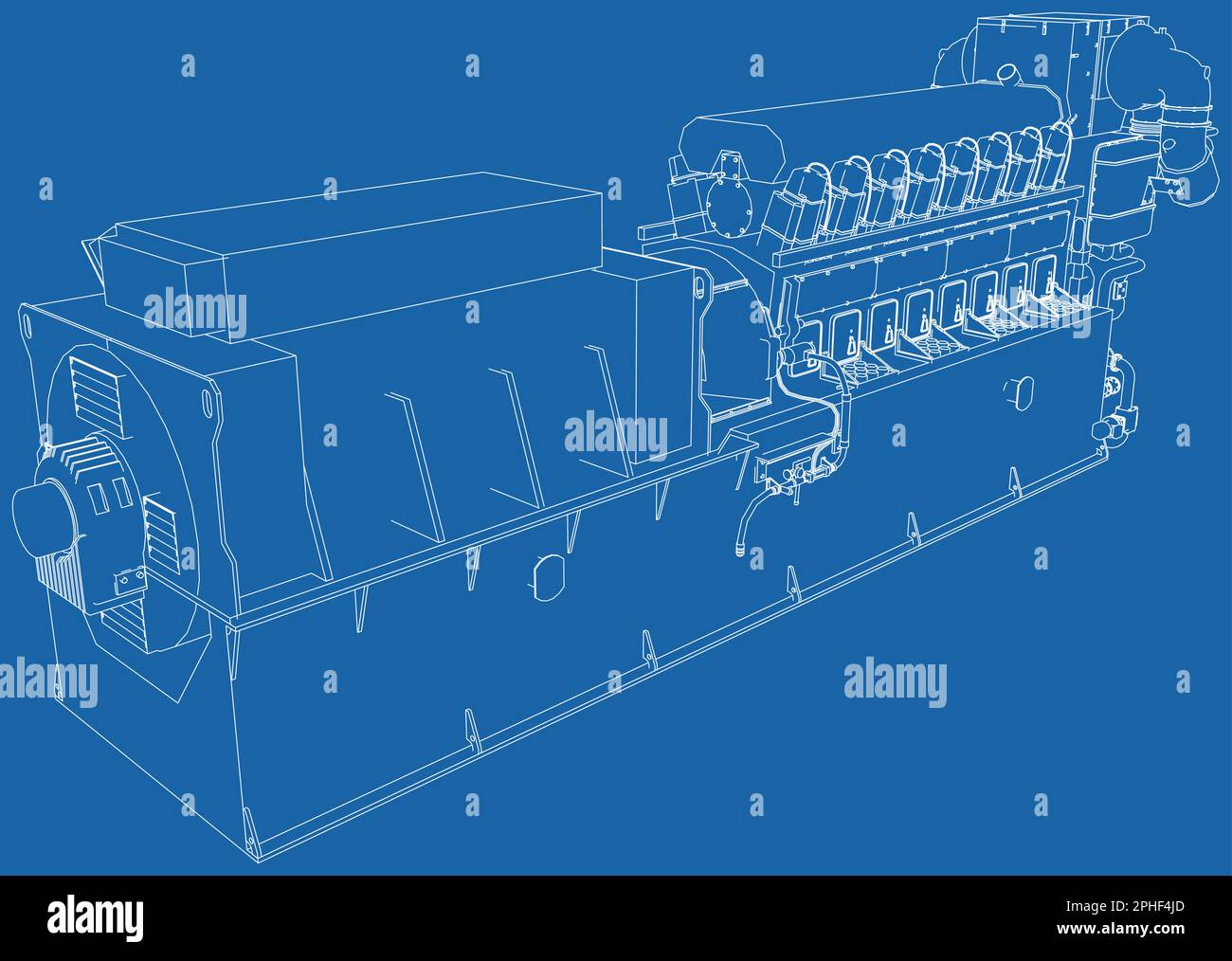 Gas compression plant Stock Vector Images - Alamy