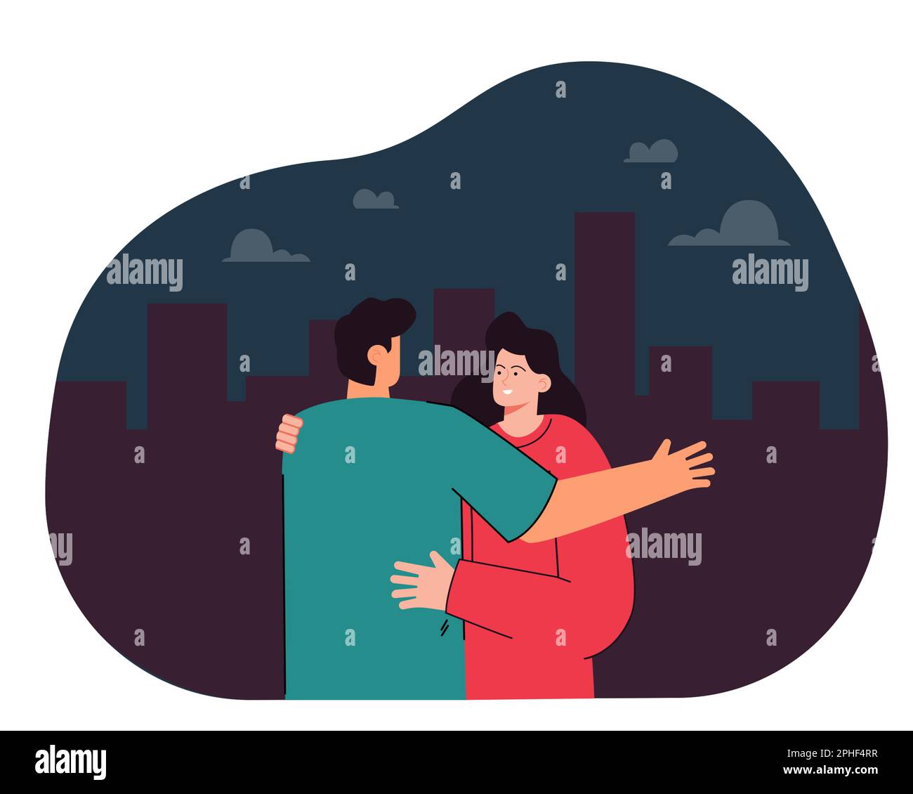 Husband Midnight Stock Vector Images Alamy