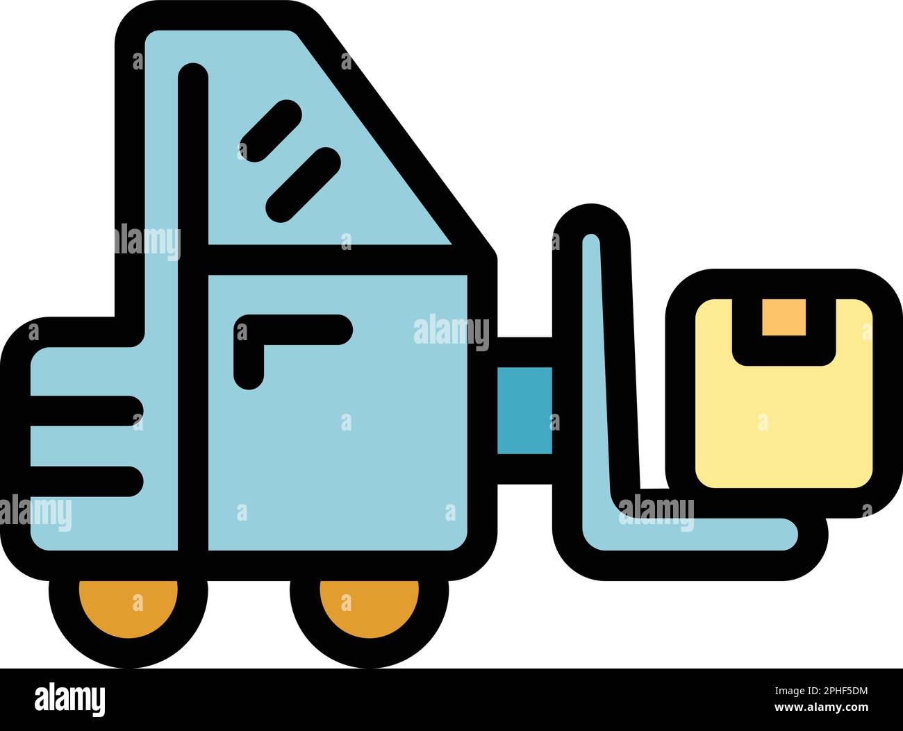 Order forklift icon. Outline Order forklift vector icon for web design ...
