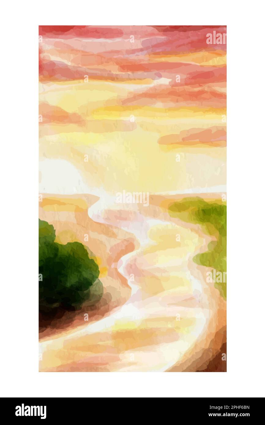 River vertical view Stock Vector Images - Alamy