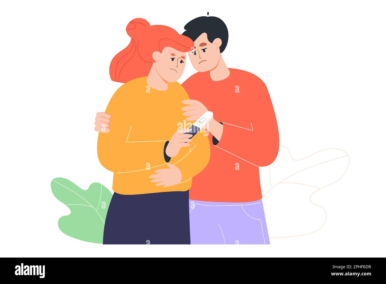 Pregnancy test couple Cut Out Stock Images & Pictures - Alamy