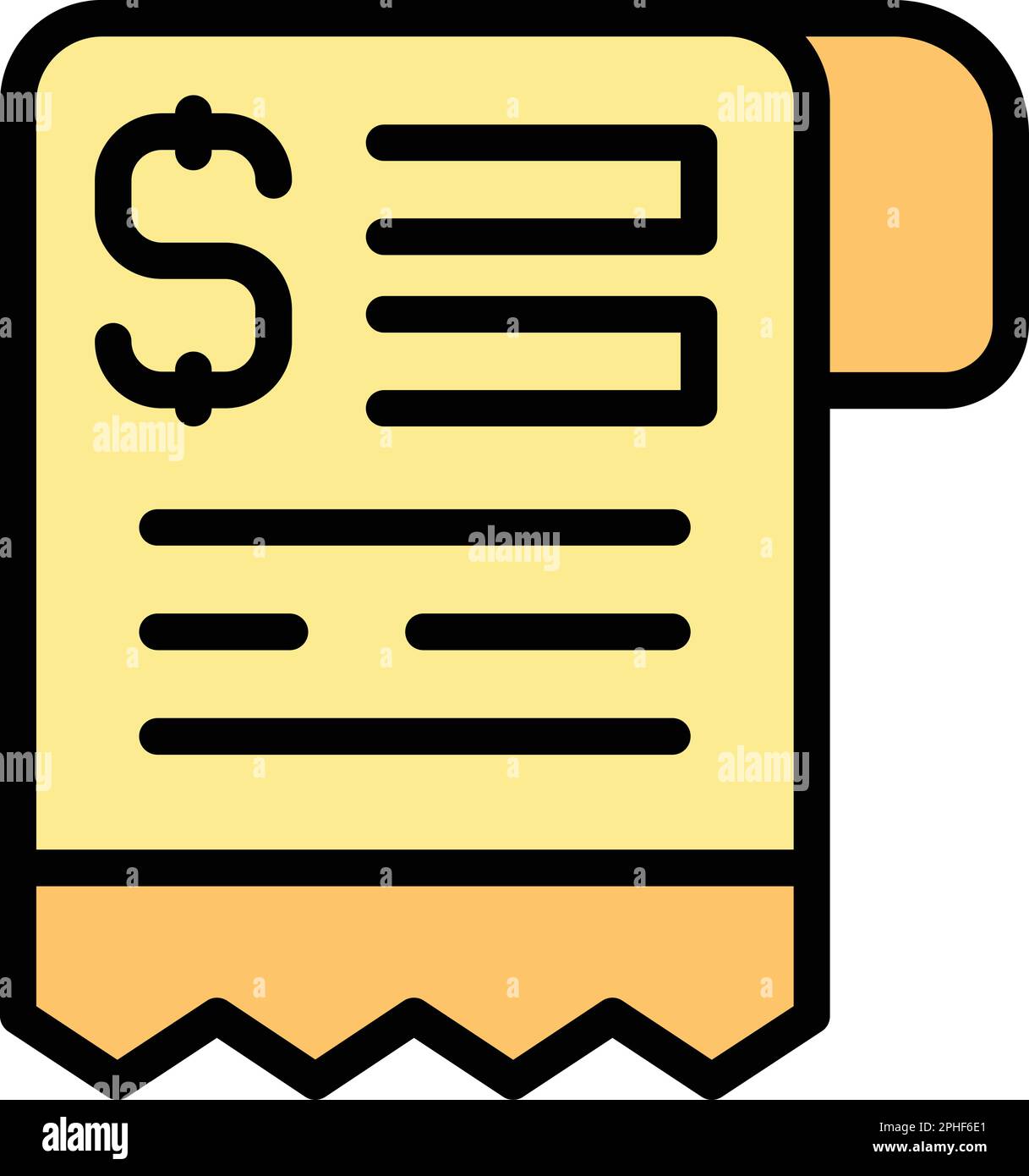 Order bill icon. Outline Order bill vector icon for web design isolated ...