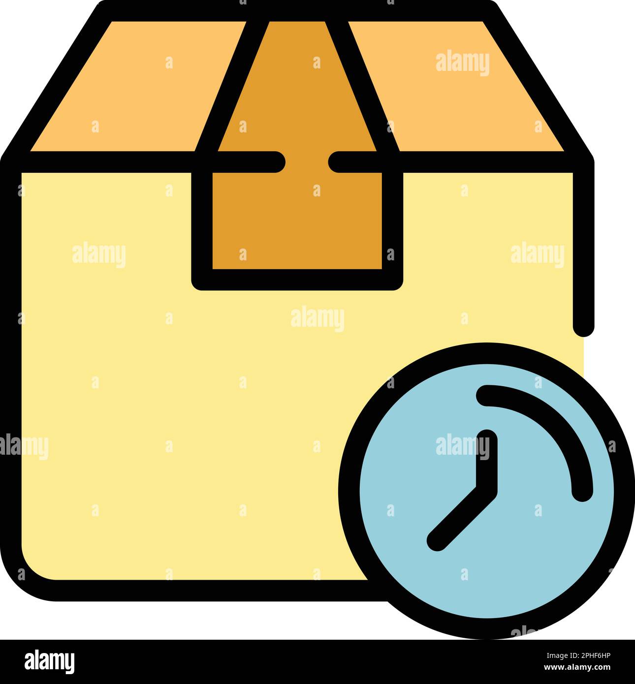 Pending parcel icon. Outline Pending parcel vector icon for web design ...