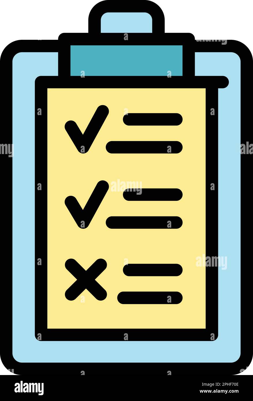 Test file icon. Outline Test file vector icon for web design isolated ...