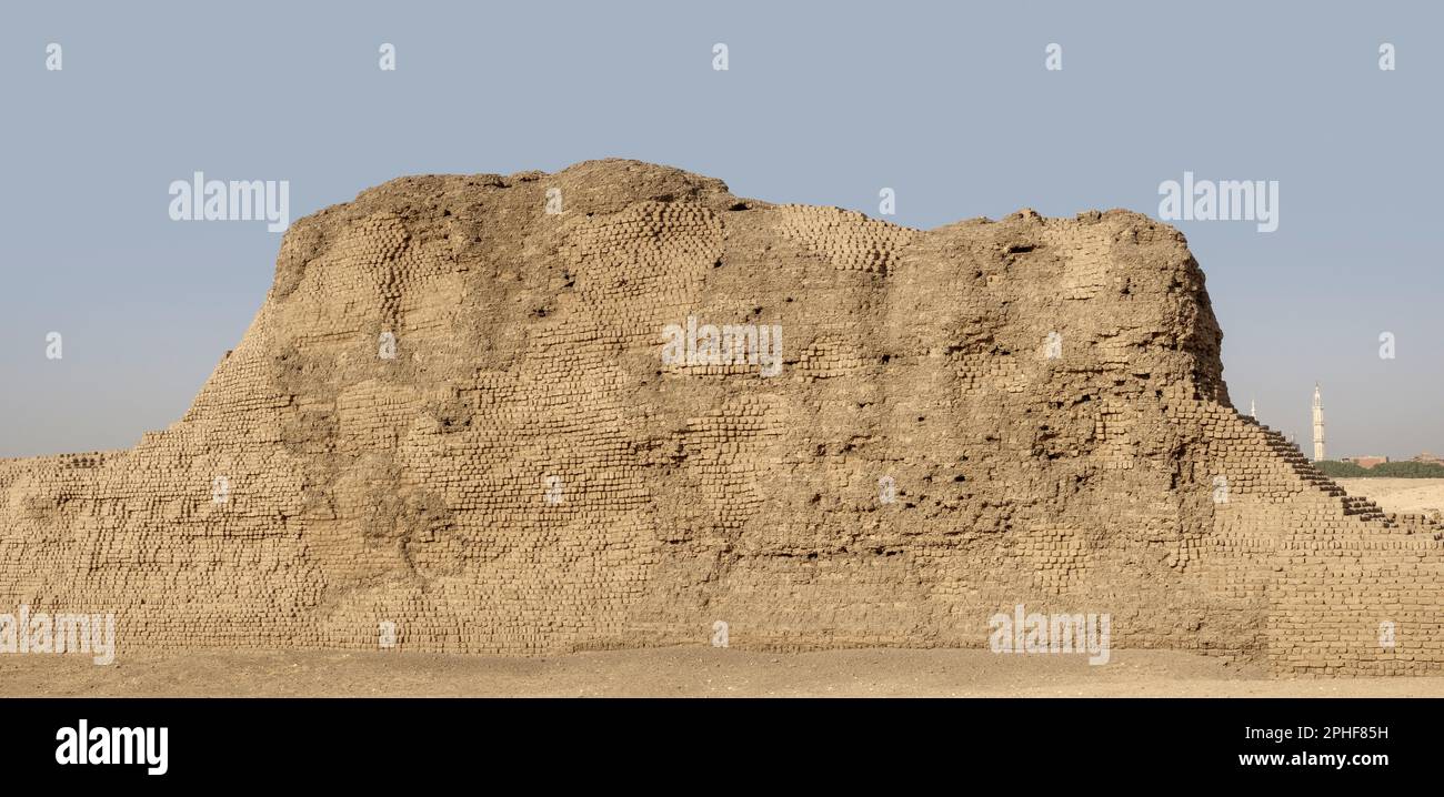 The massive mud brick enclosure of King Khasekhemwy of 2nd Dynasty at ...