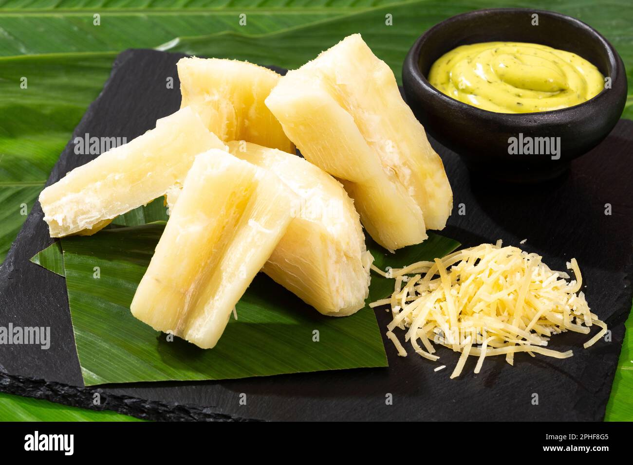 Cooked Manihot Esculenta (mandioca, Yuca, Brazilian Rice Paddy Stock ...