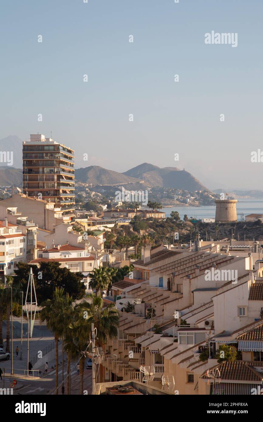 Rooftop View, and Port; El Campello; Alicante; Spain Stock Photo - Alamy