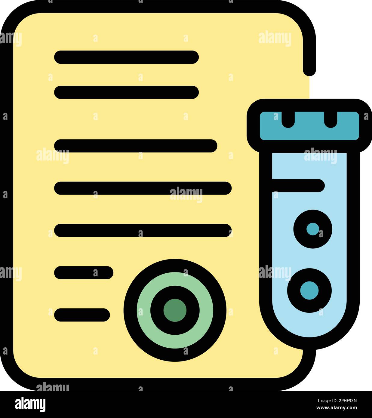 Pandemic test icon. Outline Pandemic test vector icon for web design ...