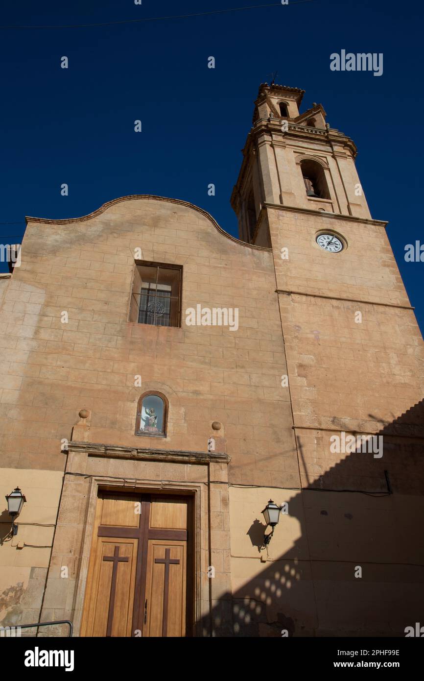 Church Tower in Finestrat; Benidorm; Alicante; Spain Stock Photo - Alamy