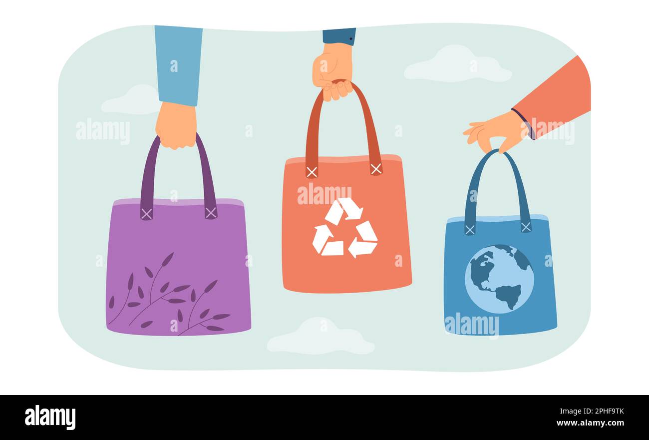 Plastic bag recycle grocery store Stock Vector Images - Alamy