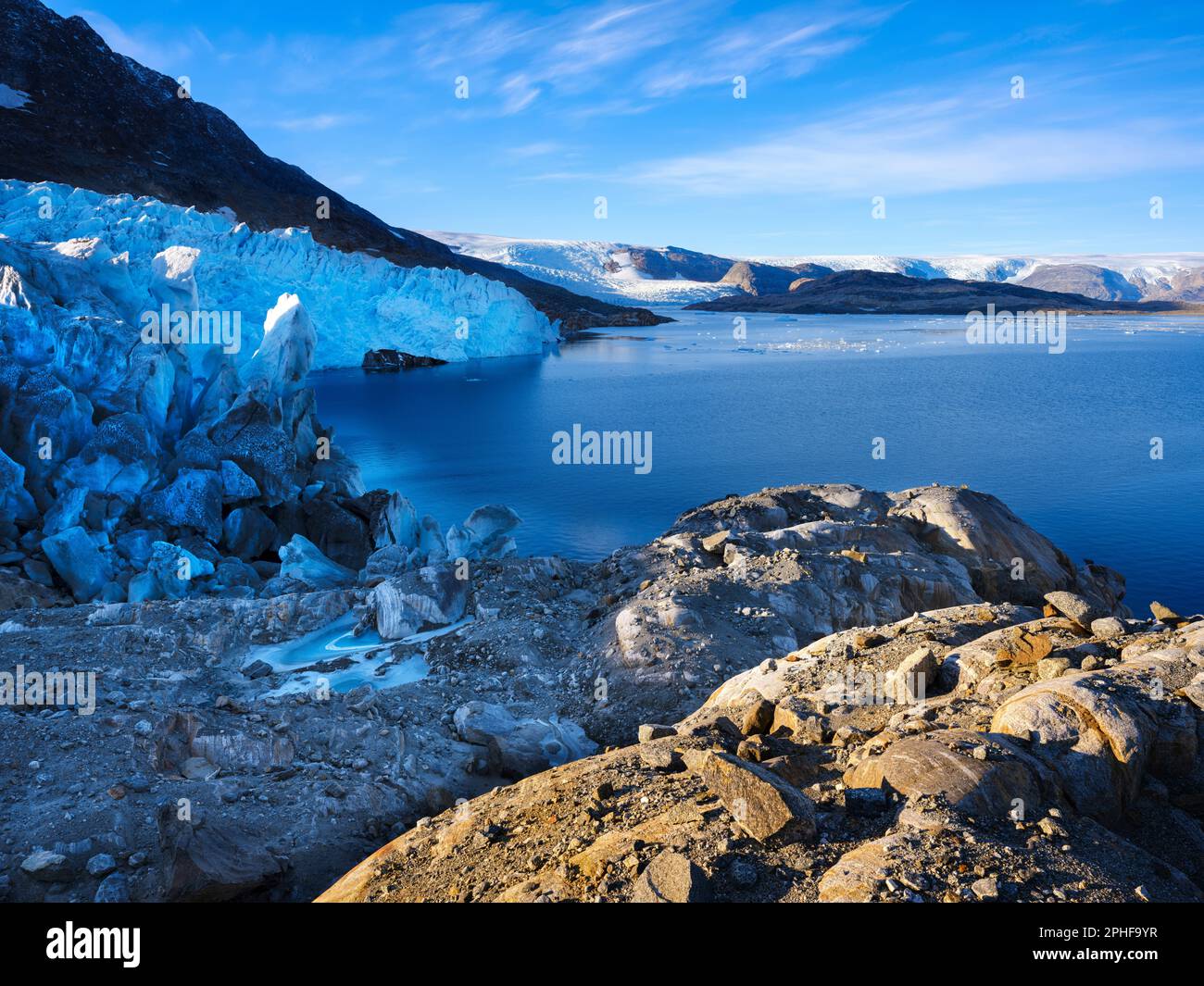 Hahn Glacier, Brueckner Glacier in the background. Landscape in the ...