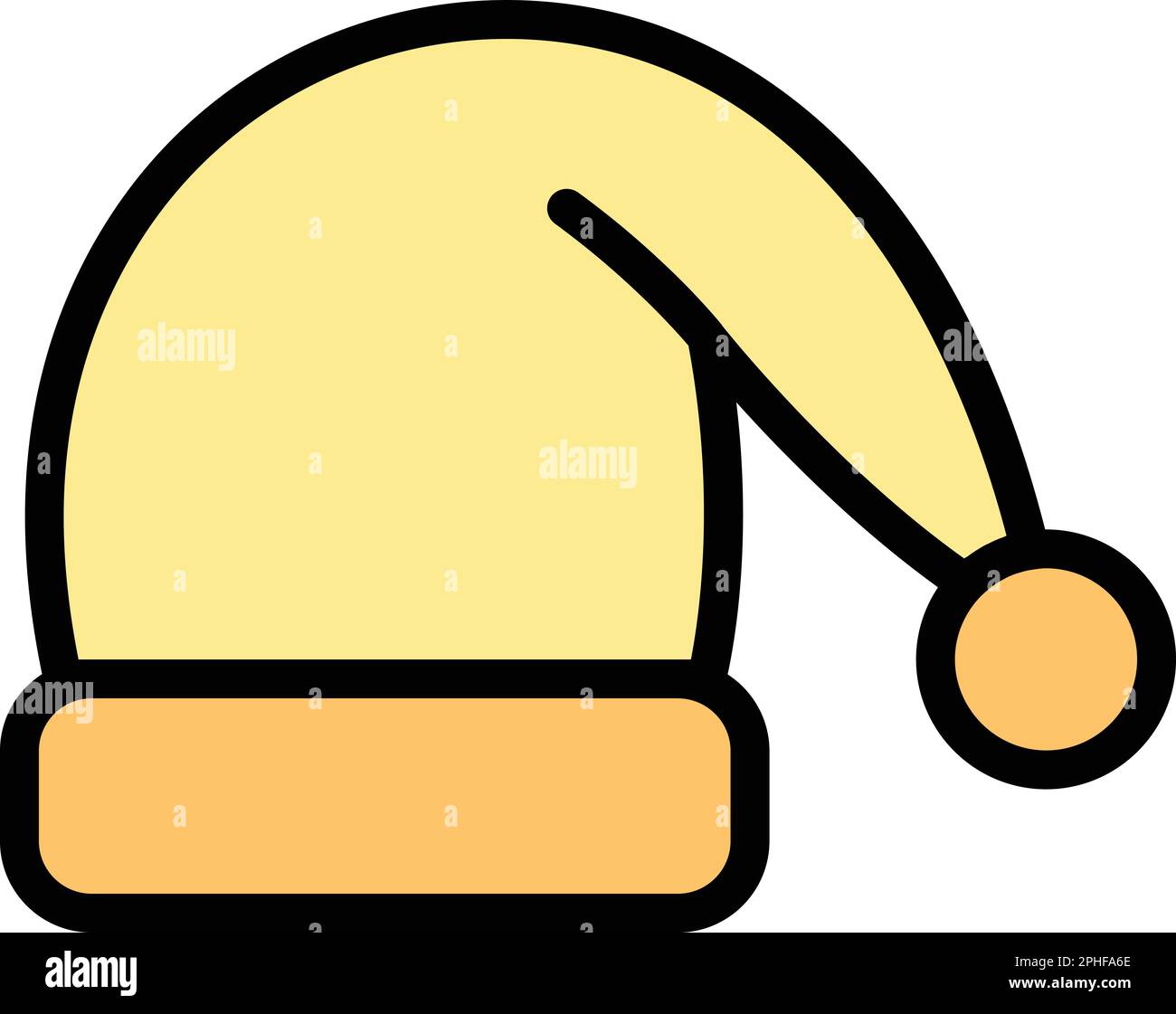 Sleeping hat icon. Outline Sleeping hat vector icon for web design ...