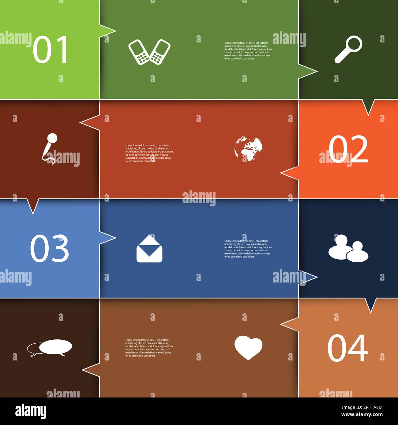 Infographics Cover - Speech Bubble Designs with Icons Stock Vector ...