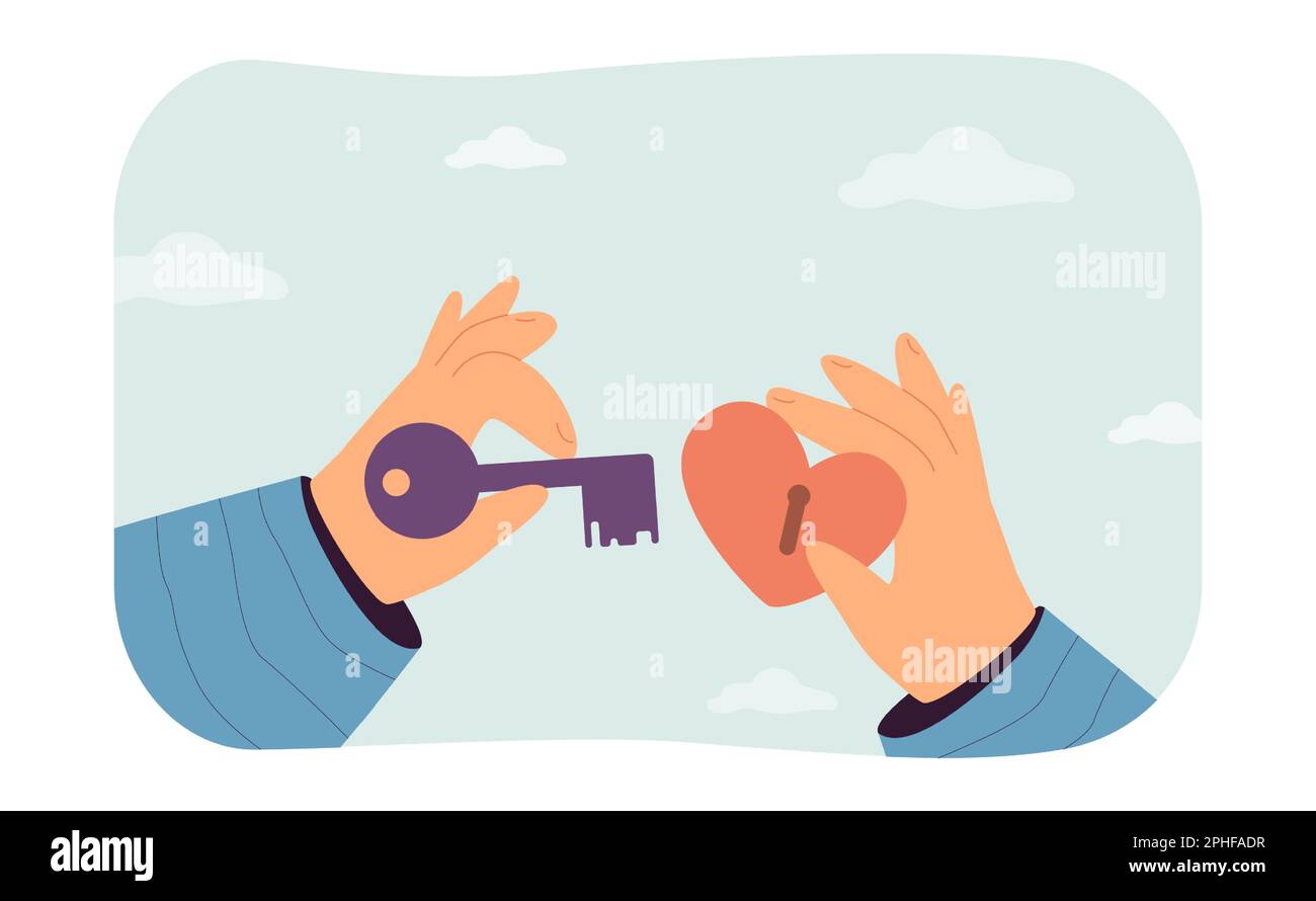 Hands giving key Stock Vector Images - Alamy