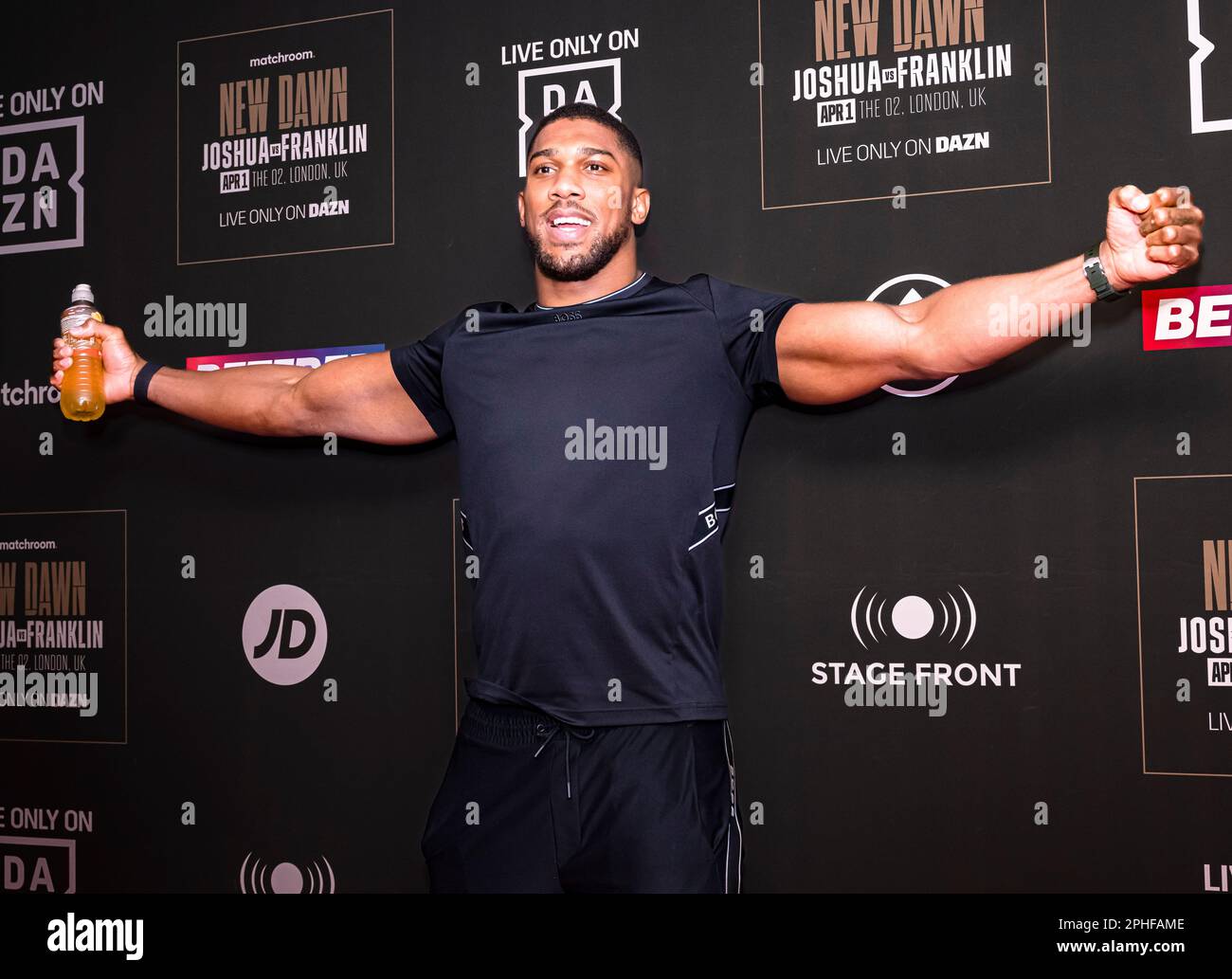 LONDON, UNITED KINGDOM. 27th Mar, 2023. Anthony Joshua poses for a ...