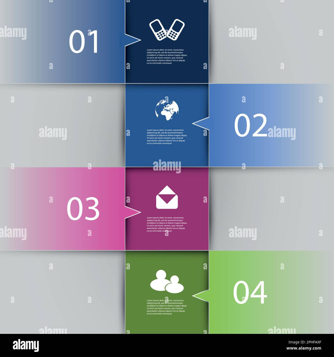 Infographics Cover - Numbered Banner Designs with Icons Stock Vector ...