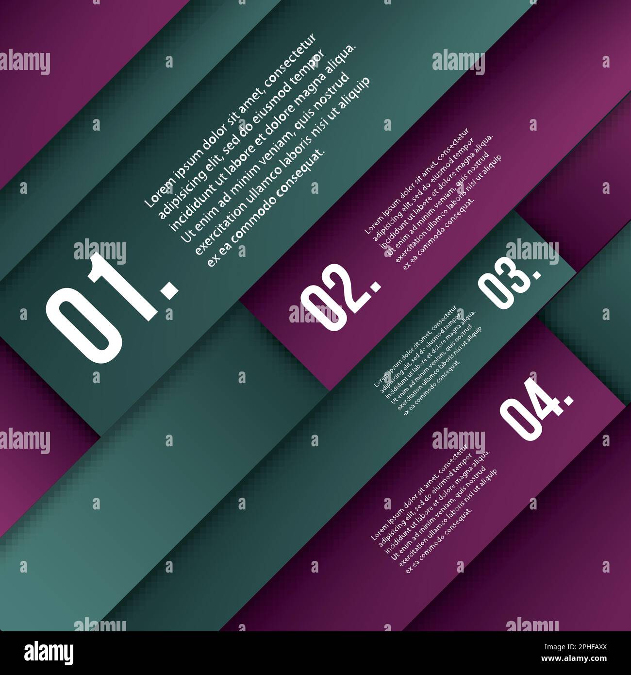 Infographics Cover - Colorful Numbered Banner Mosaic Designs Stock ...