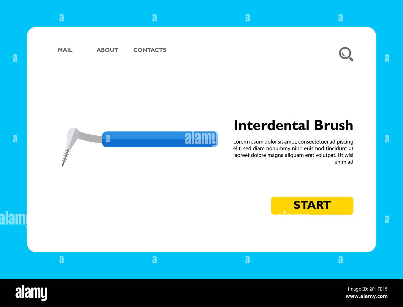 Interdental Brush Icon Stock Vector Image & Art - Alamy