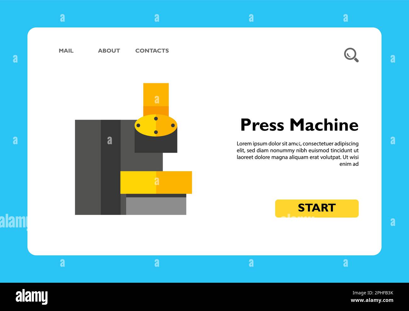 Industrial Press Machine Icon Stock Vector Image & Art - Alamy