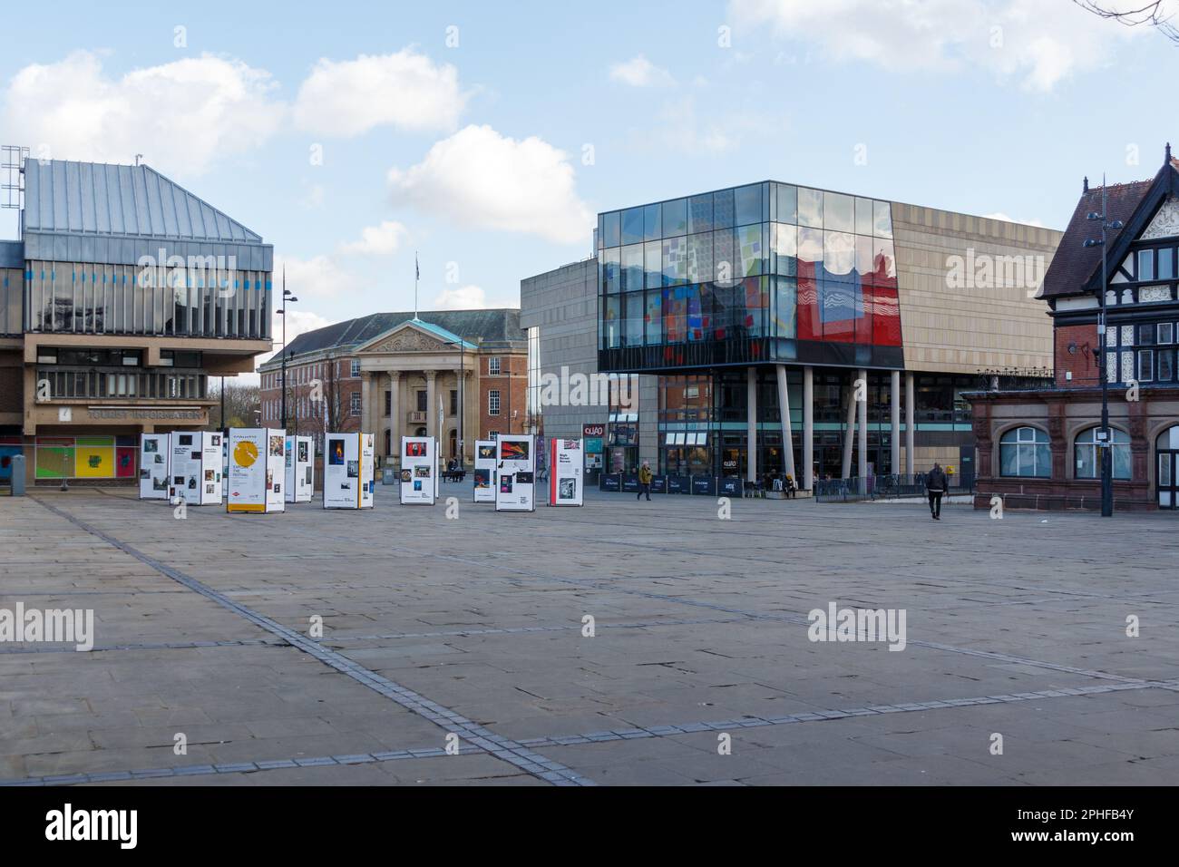 The market place, Derby Stock Photo - Alamy