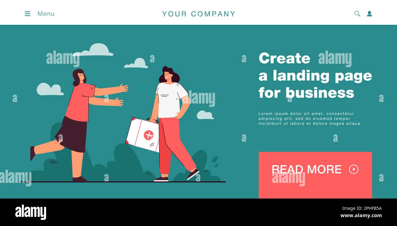 Cartoon happy doctor hero Stock Vector Images - Alamy