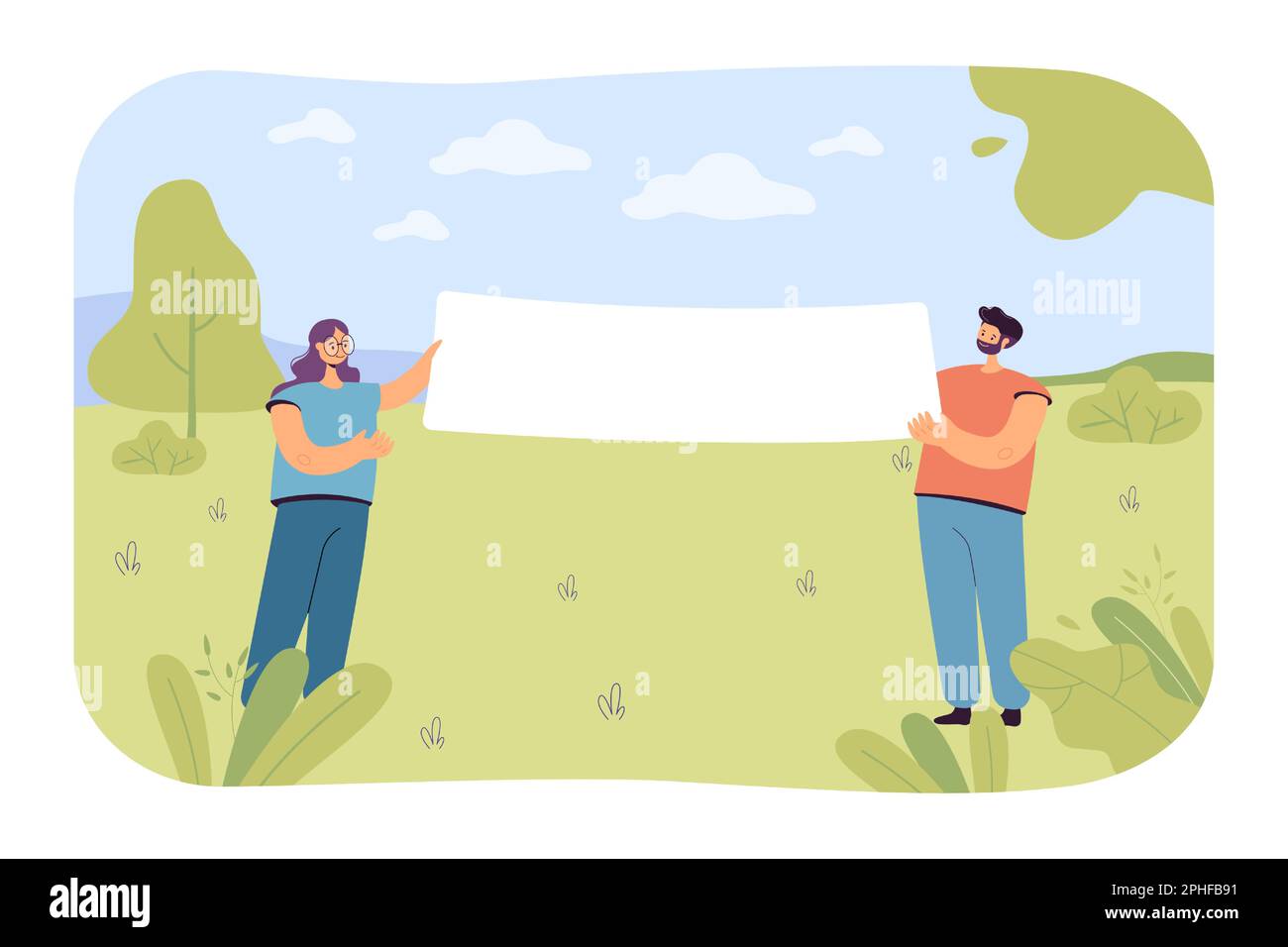 Girl boy poster standing hi-res stock photography and images - Alamy