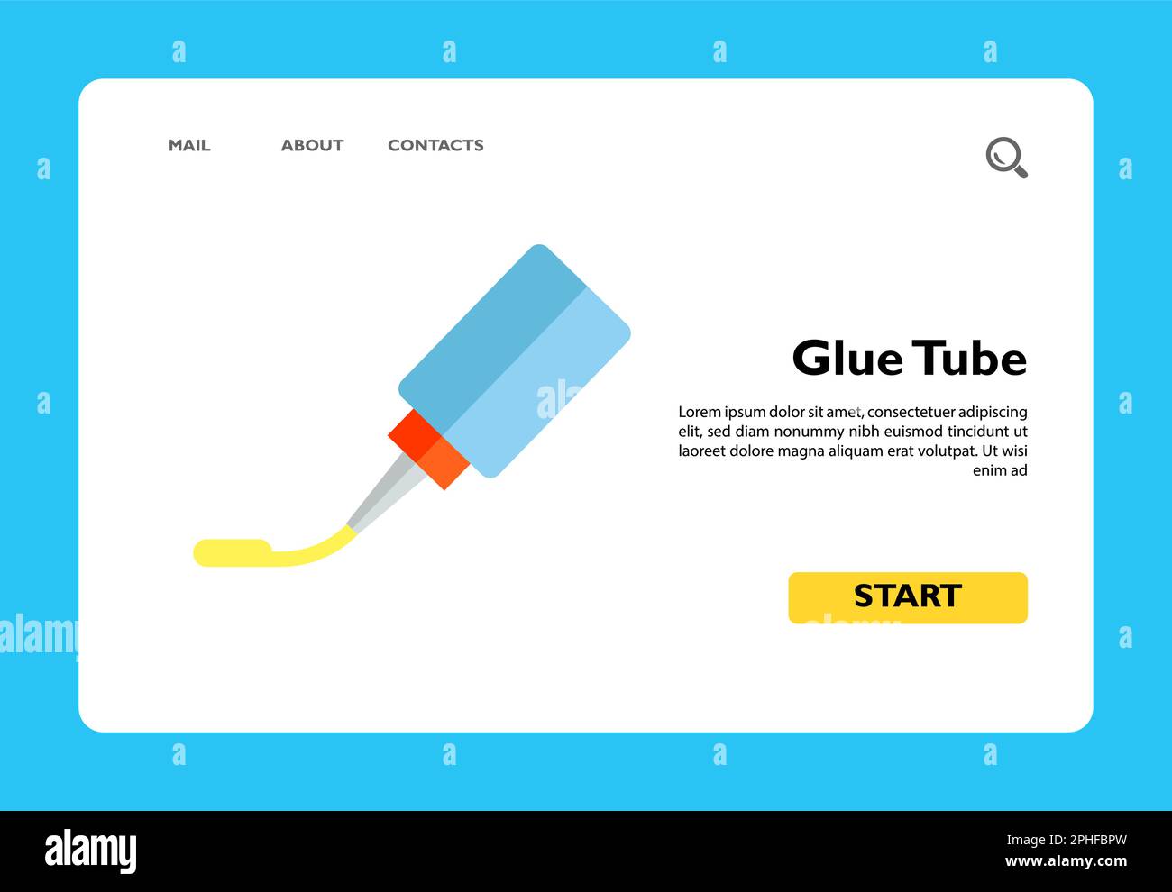 Glue Tube Icon Stock Vector Image & Art - Alamy