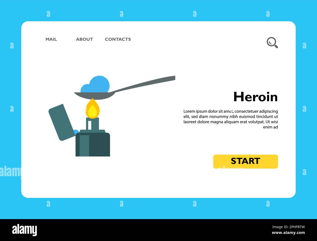 Grey heroin Stock Vector Images - Alamy