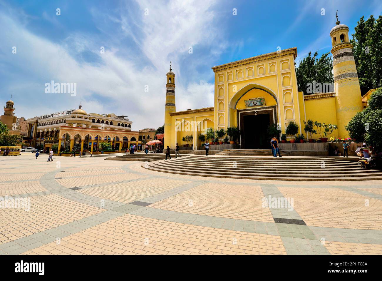 Id Kah Mosque is located in Kashgar, Xinjiang, China, and is the ...