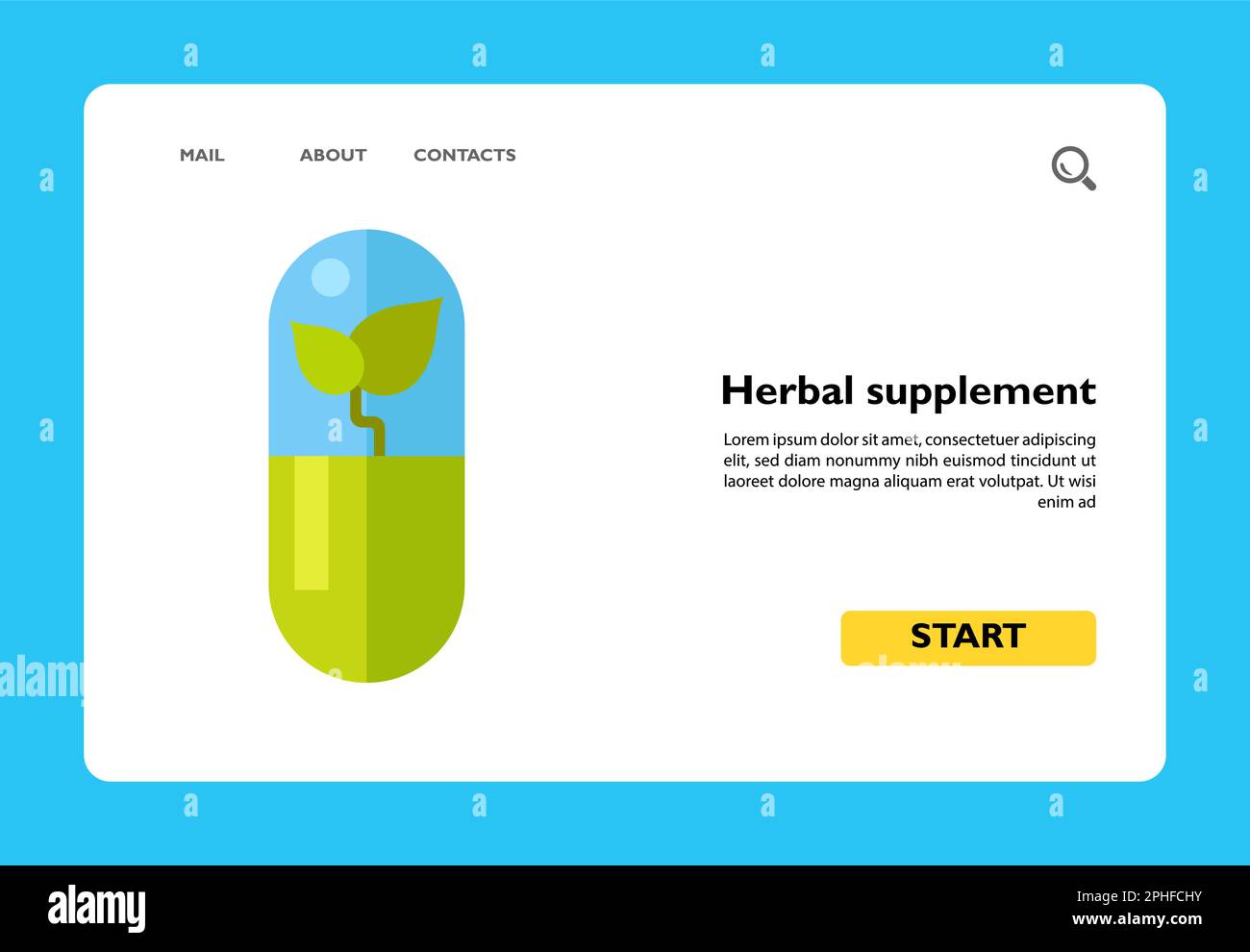 Herbal supplement vector icon Stock Vector Image & Art - Alamy