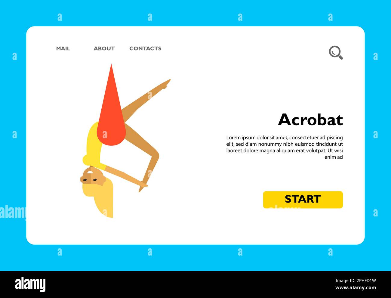 Female Circus Acrobat Icon Stock Vector Image & Art - Alamy