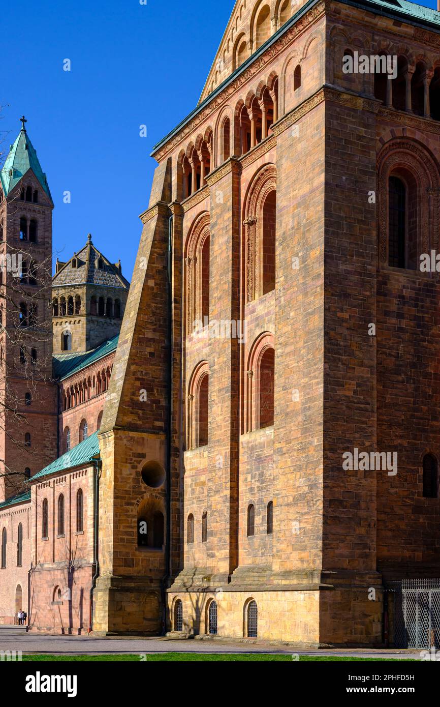 The Imperial Cathedral of Speyer, Rhineland-Palatinate, Germany, also ...