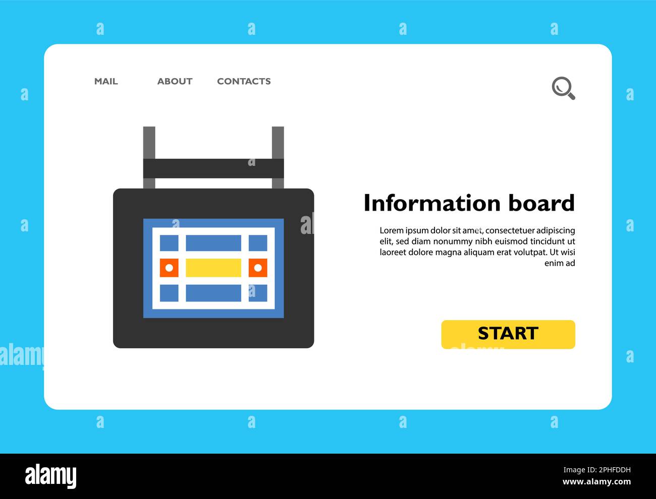 Information board icon Stock Vector Image & Art - Alamy