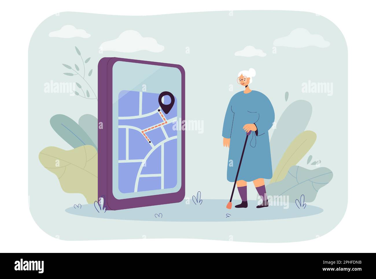 Woman looking destination on Cut Out Stock Images & Pictures - Alamy