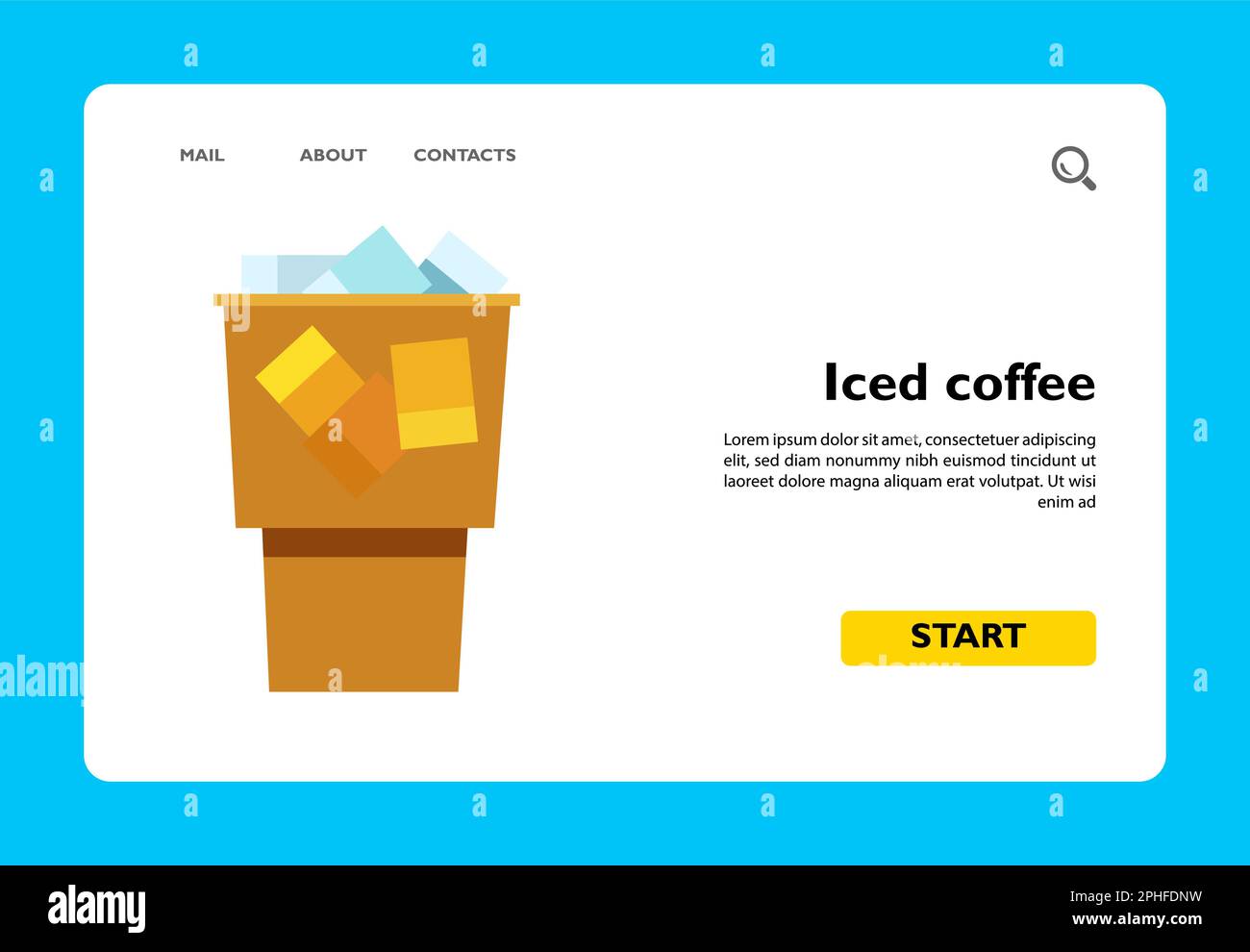 Iced coffee in plastic cup icon Stock Vector Image & Art - Alamy