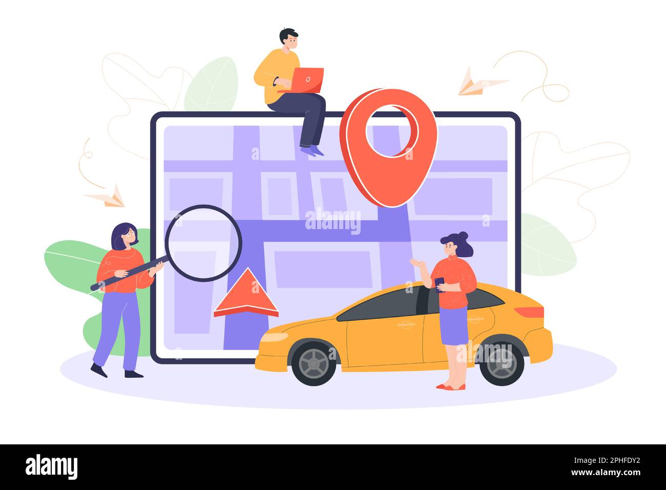 Man woman tablet travel Stock Vector Images - Alamy