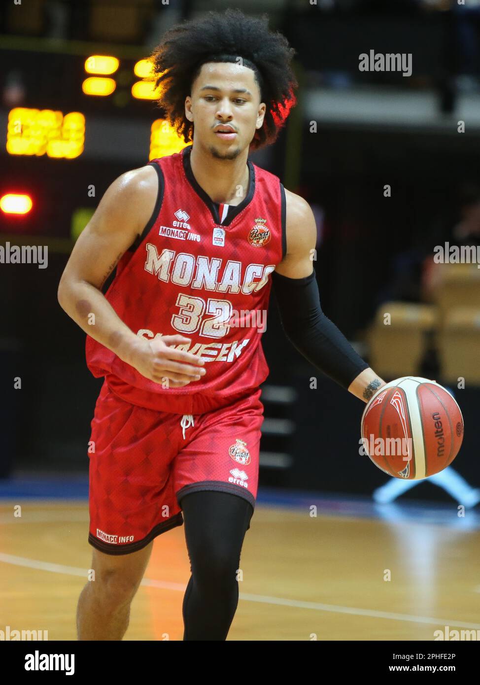 Matthew STRAZEL of AS Monaco during the French cup, Top 8, quarter ...