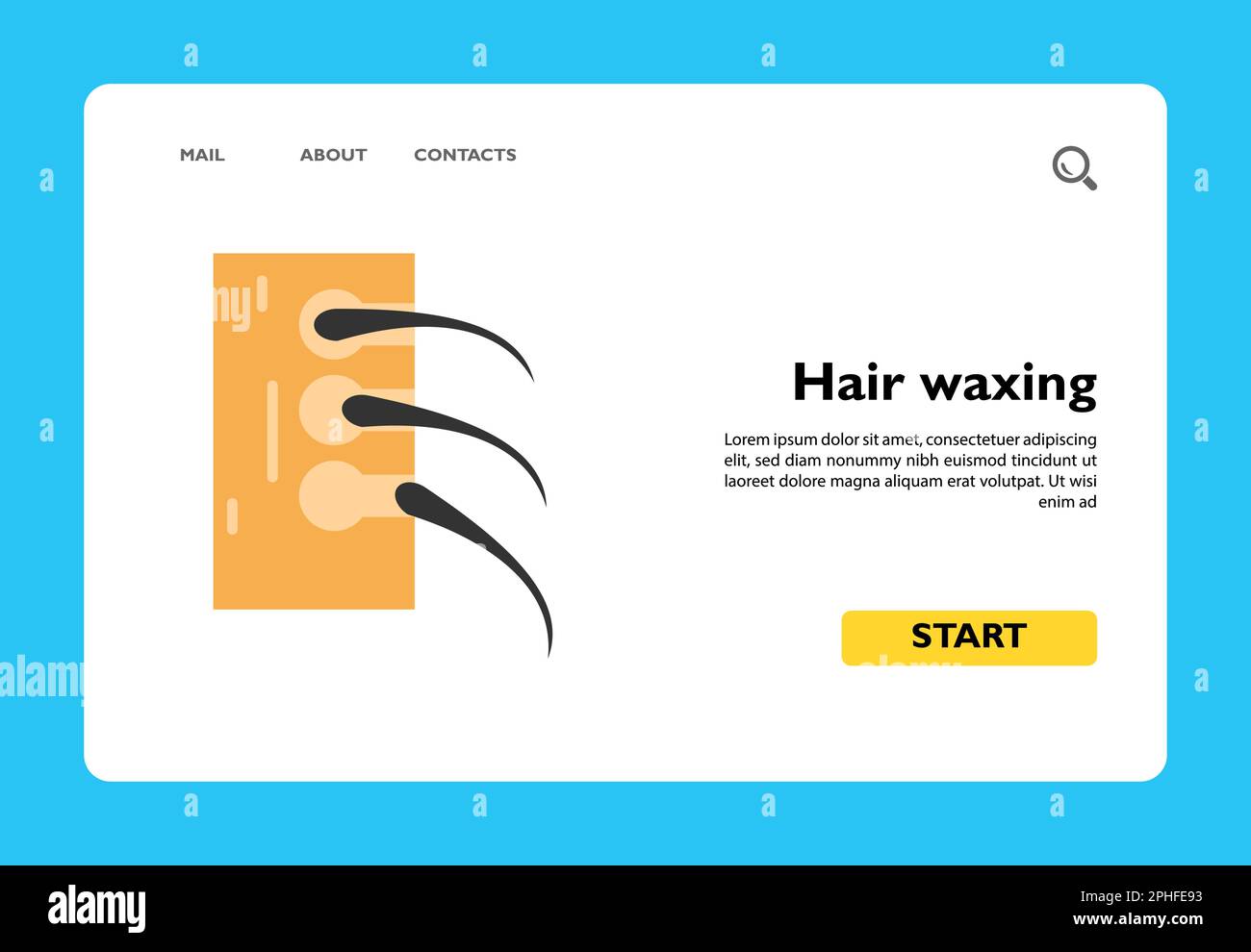 Hair waxing icon Stock Vector Image & Art - Alamy