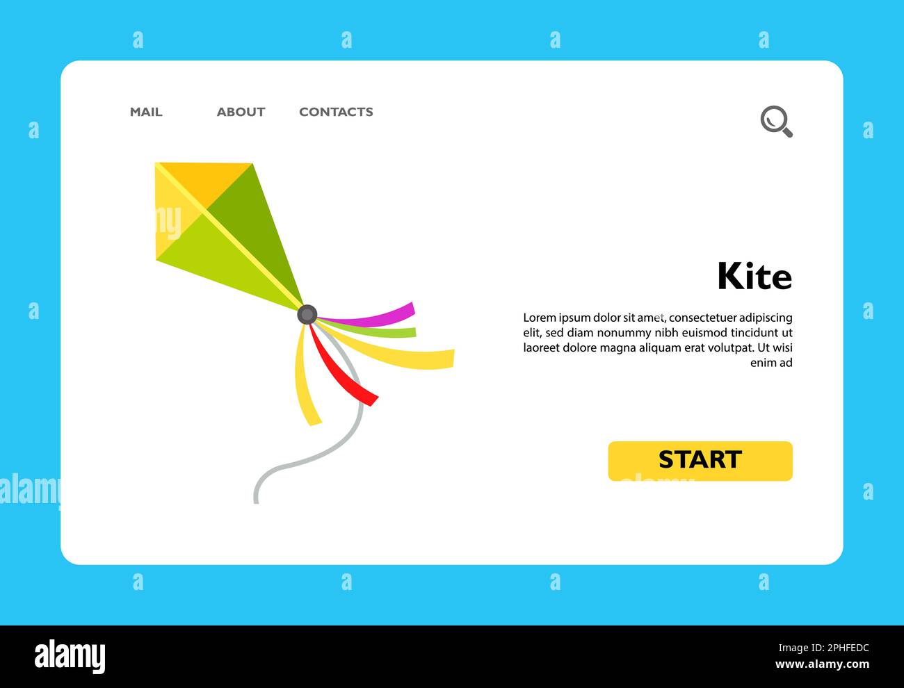 Kite Vector Icon Stock Vector Image & Art - Alamy