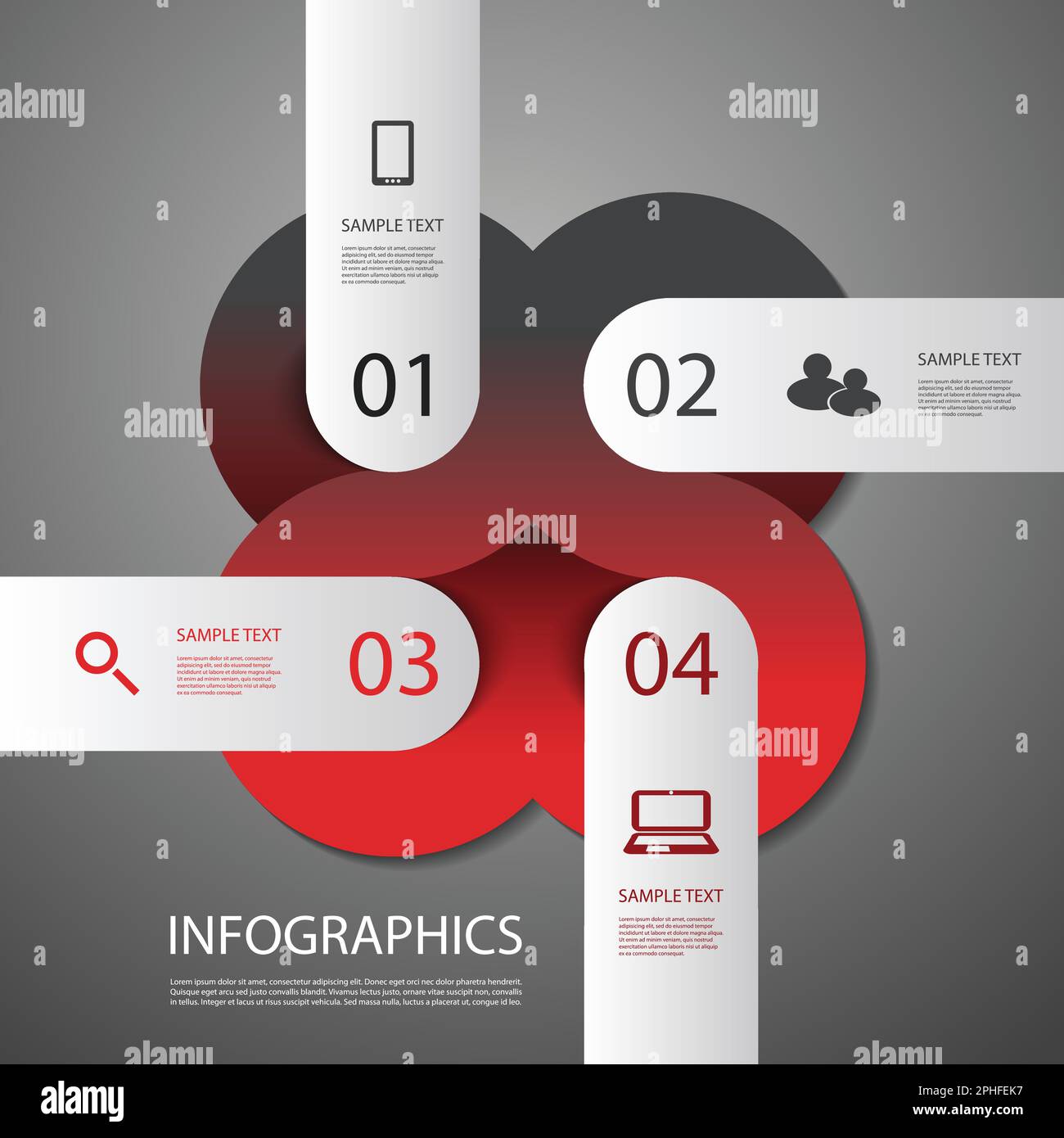 Infographics Cover - Circle Designs with Icons Stock Vector Image & Art ...