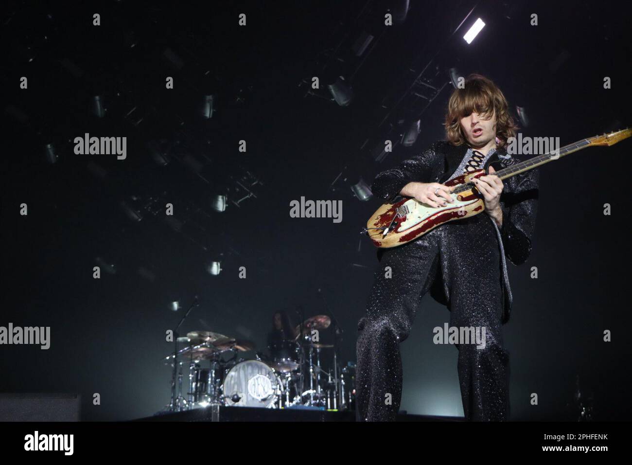 Florence, Italy. 26th Mar, 2023. Maneskin live in Florence. Rock music ...