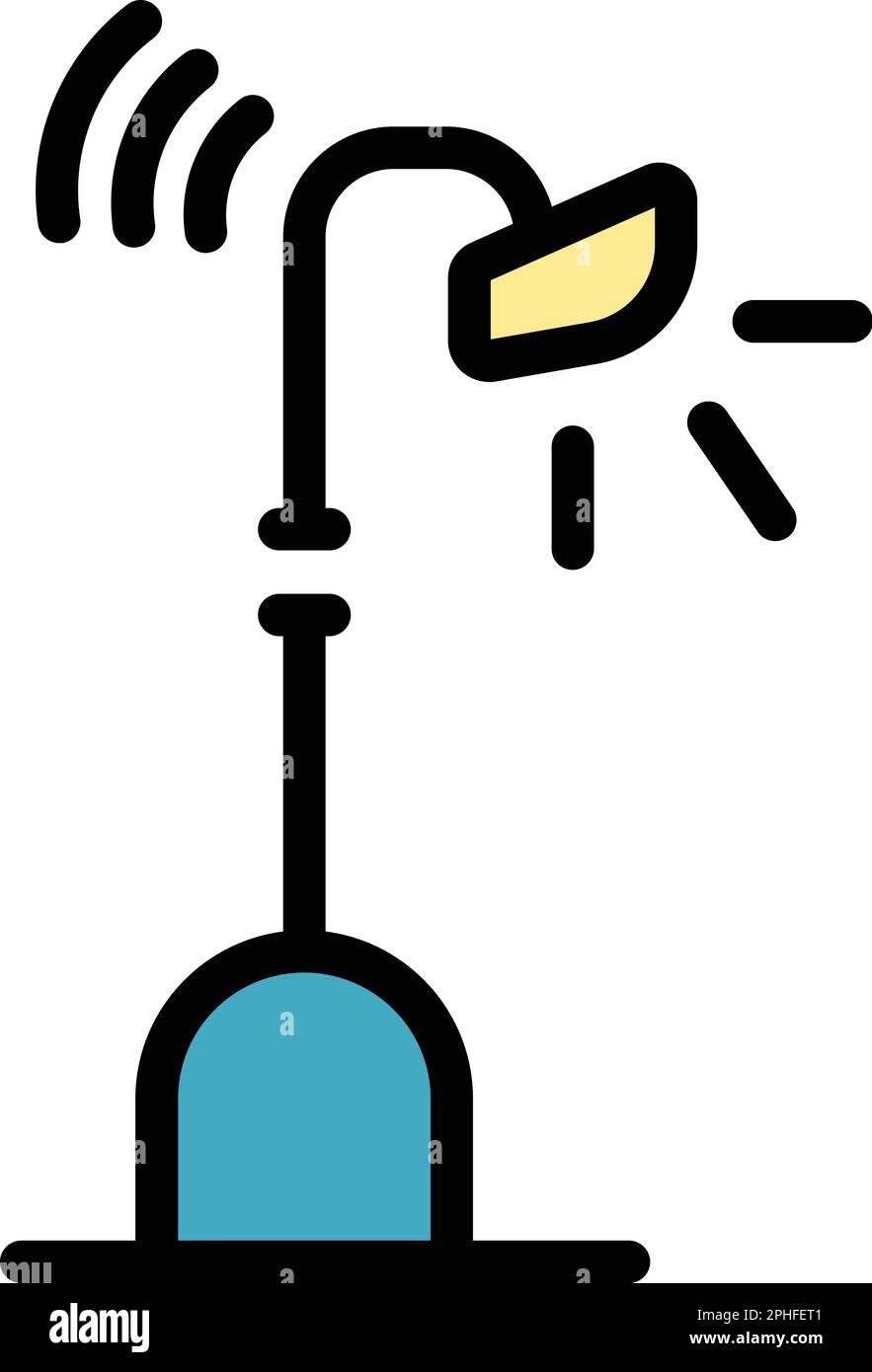 Accessible street light icon. Outline Accessible street light vector ...