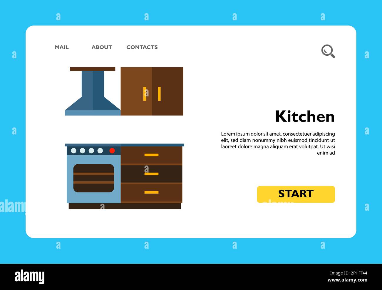 Minimalistic house interior Stock Vector Images - Alamy