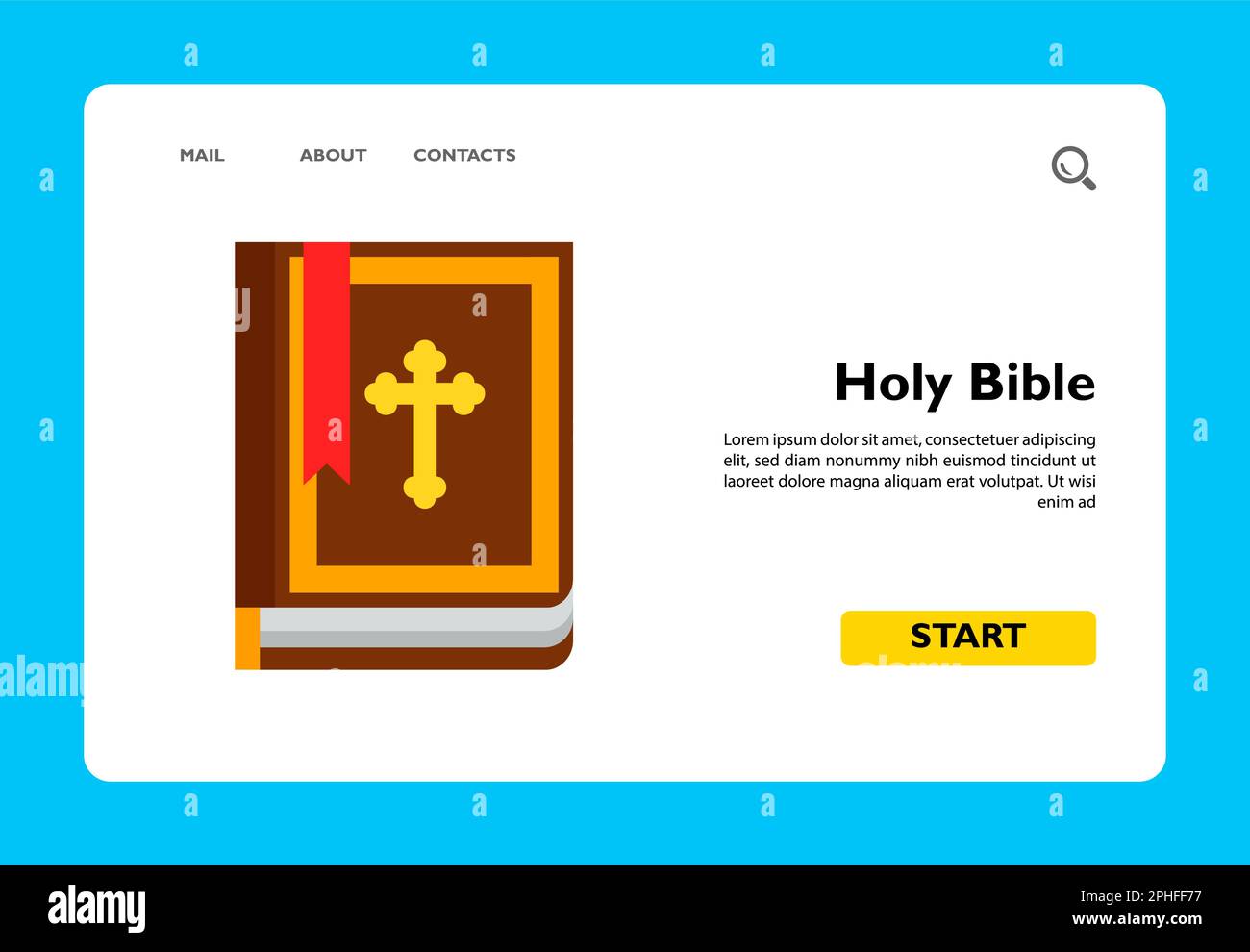 Holy Bible flat icon Stock Vector Image & Art - Alamy